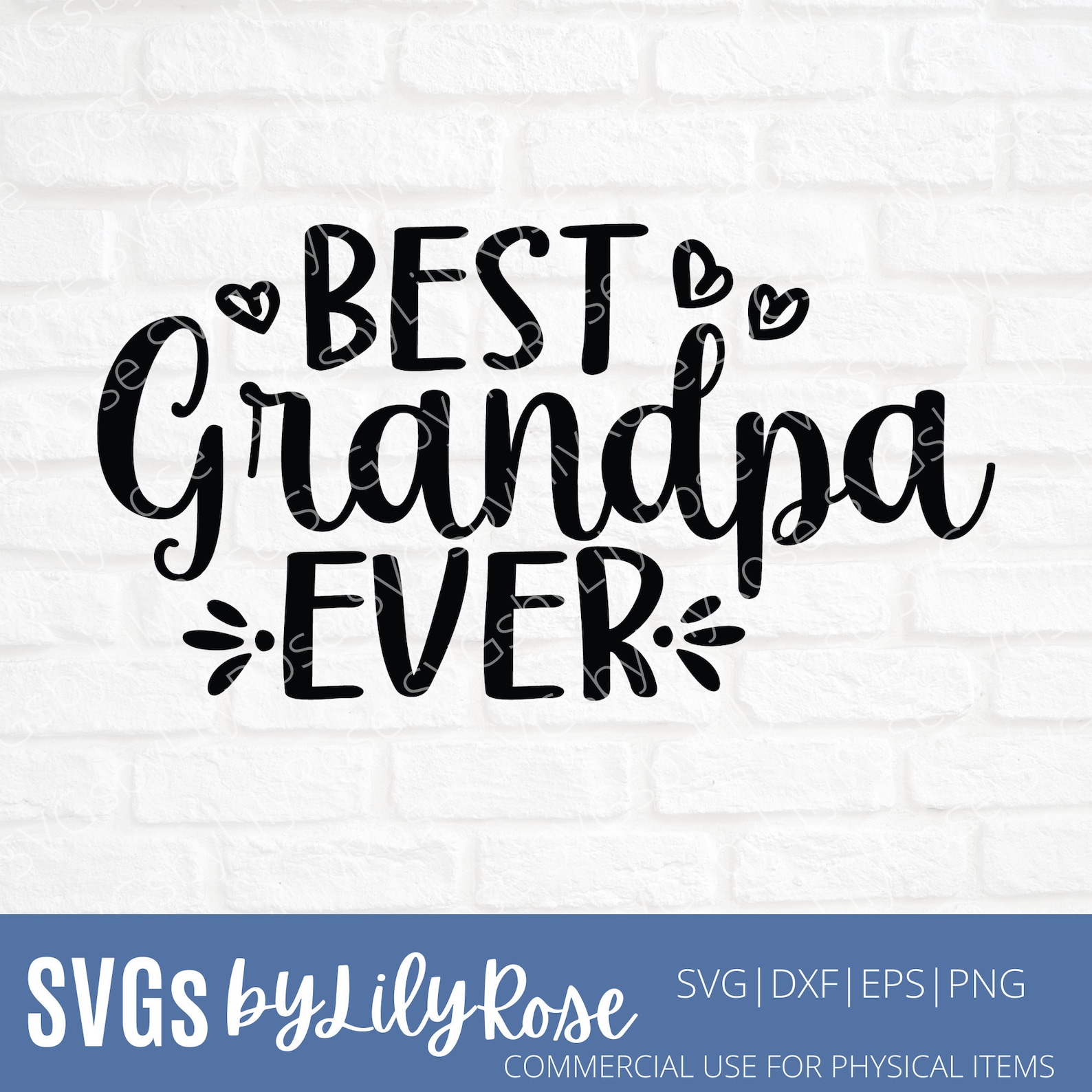 Best Grandpa Ever Cut File- Grandpa SVG Cut File- Grandpa Clipart ...