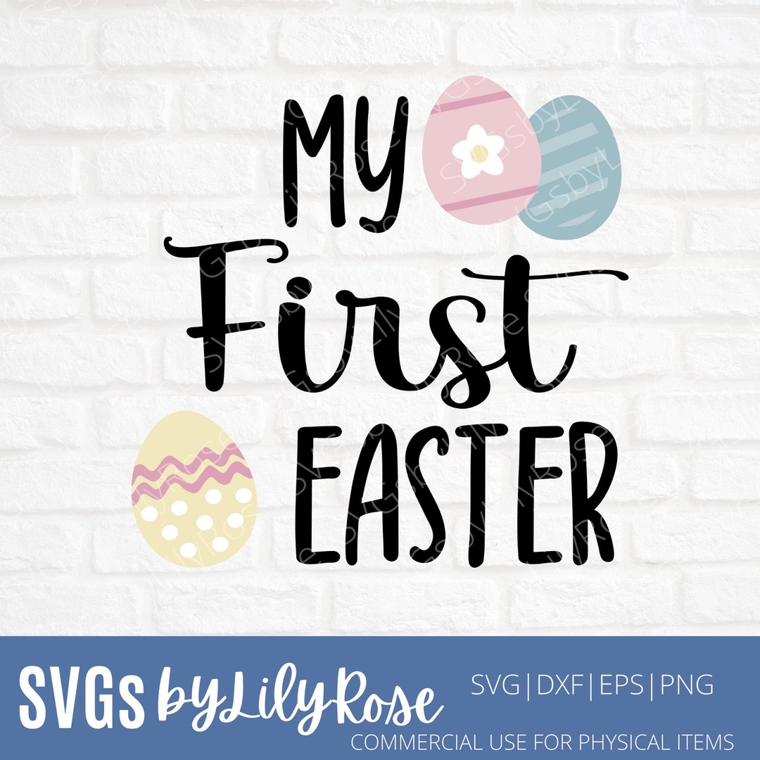My First Easter SVG File- Easter Cut File- Spring Svg- Easter Clipart ...
