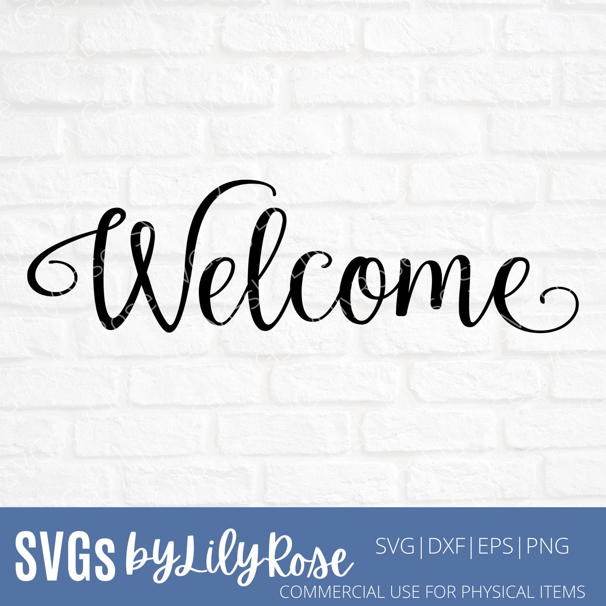 Welcome Cut File- Welcome SVG Cut File- Welcome Clipart- Cricut ...