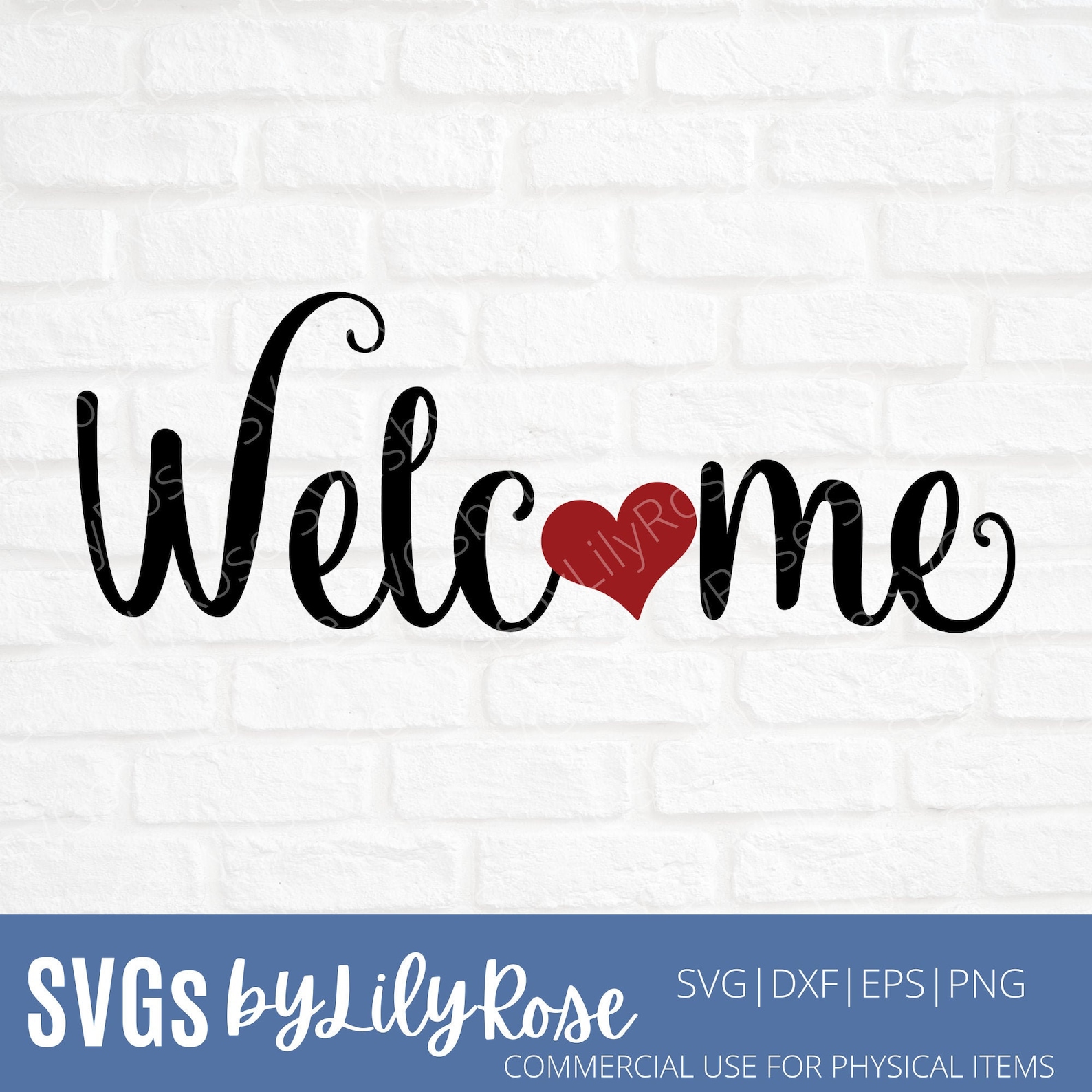 Welcome With Heart SVG File Valentines Cut File Welcome With - Etsy