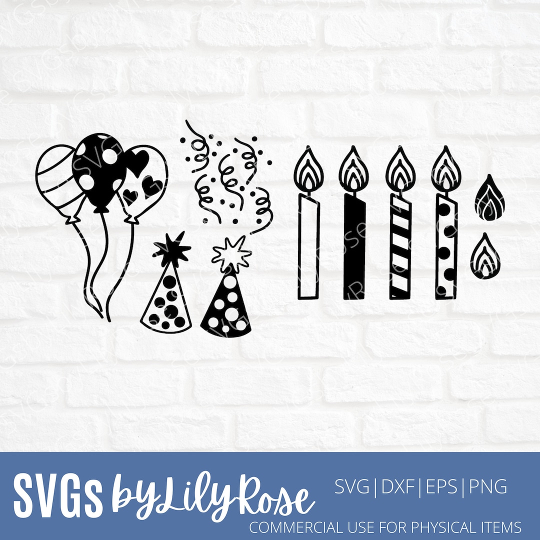 Birthday SVG File- Birthday Cut File- Birthday Clipart- Cricut ...