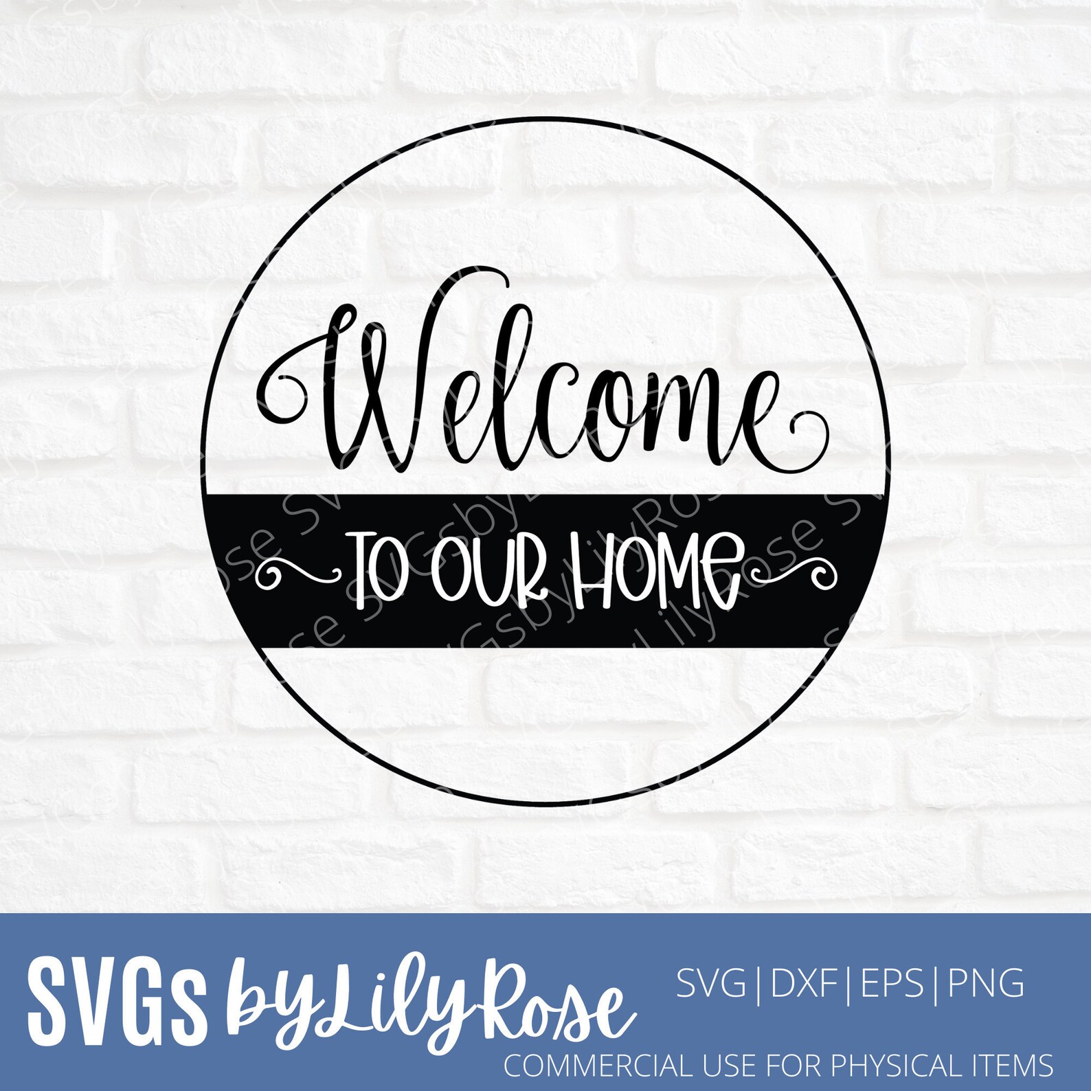 Welcome to Our Home Round SVG File Welcome to Our Home Cut - Etsy