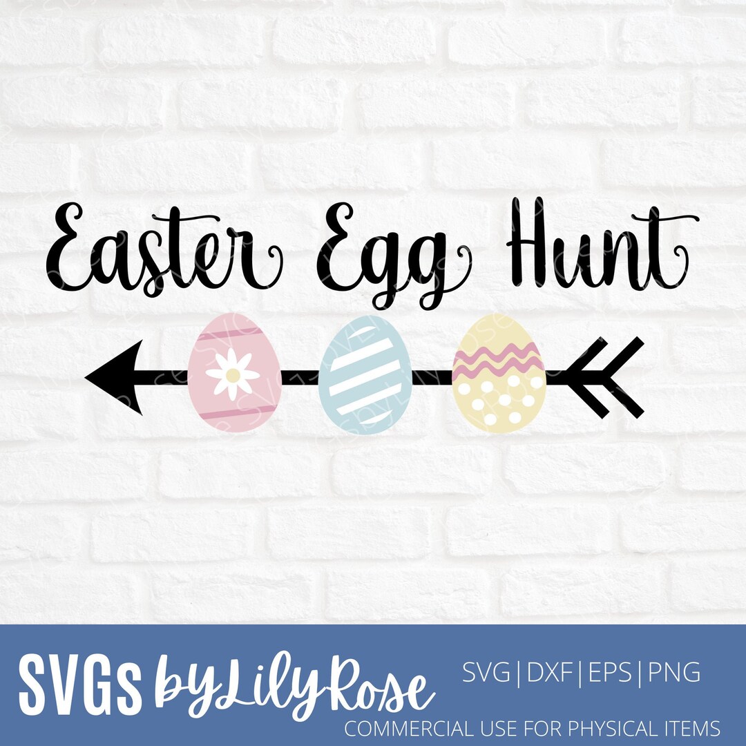 Easter Egg Hunt SVG File- Easter Egg Cut File- Easter Svg- Easter ...
