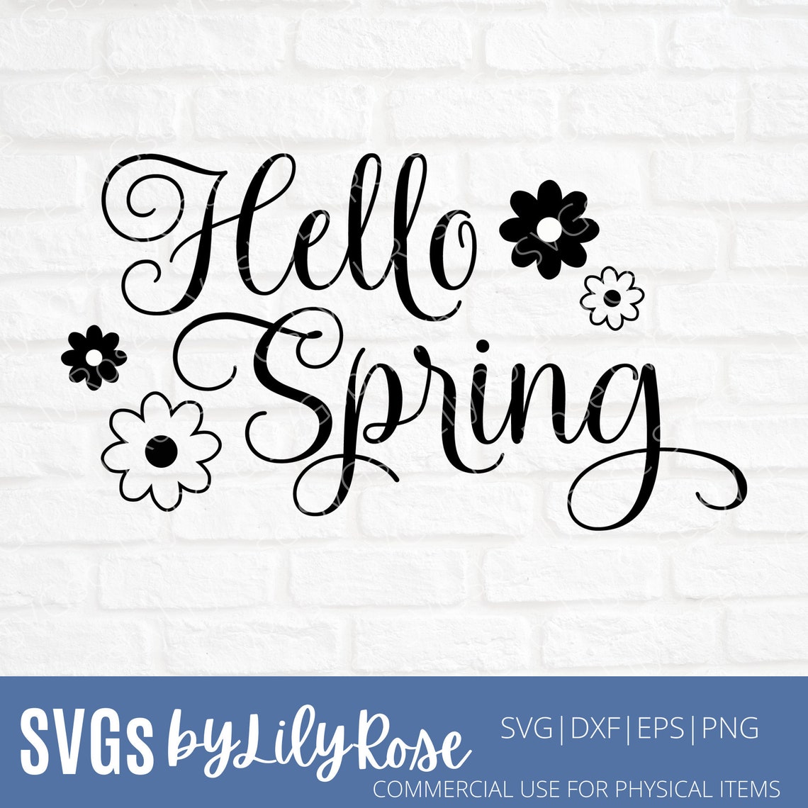 Hello Spring Svg File- Spring Svg File- Flower Svg- Hello Spring ...