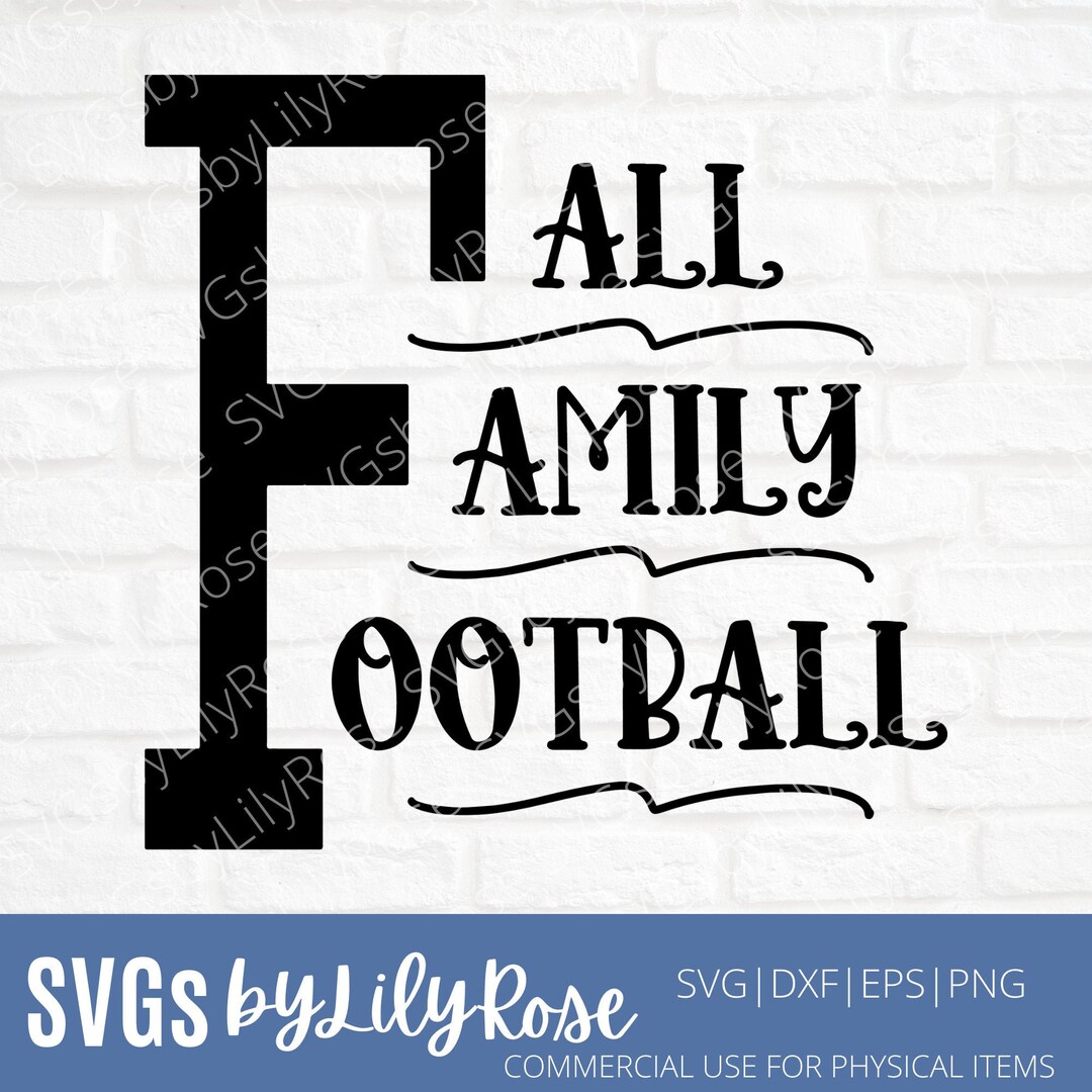 Fall Family Football SVG- Autumn Cut File- Fall Clipart- Cricut ...