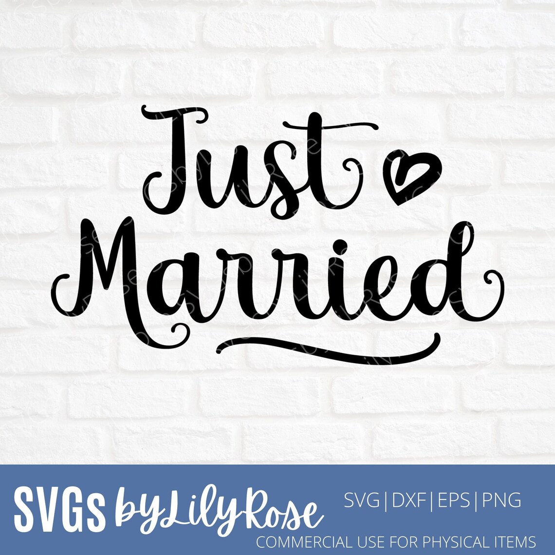Just Married SVG Cut File Just Married Cut File Wedding Svg - Etsy
