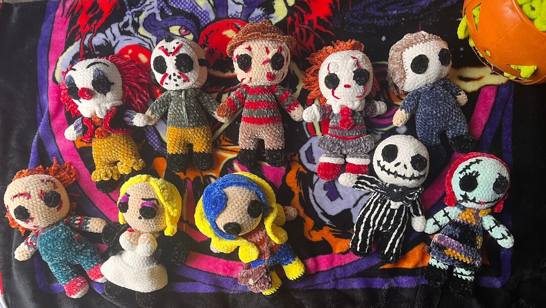 Handmade - Iconic Character - Plushie - Crocheted - Gift- Scary Movie ...