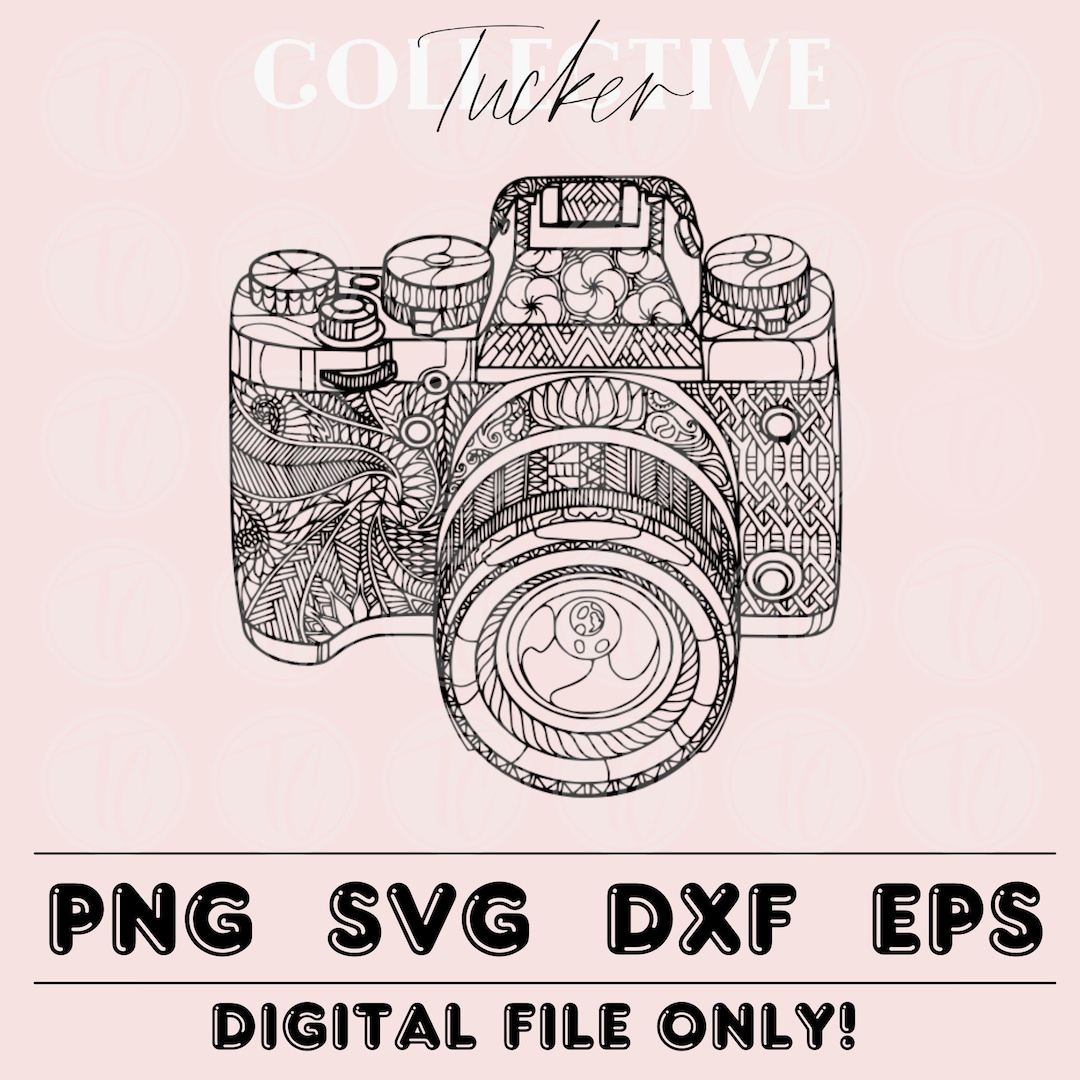 Camera Mandala PNG | Camera Mandala SVG | Photography Sublimation PNG ...