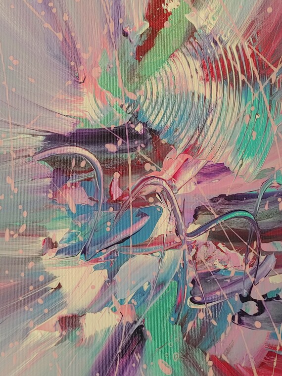 Abstract Painting On Canvas Wall Hanging Modern Wall Art | Etsy