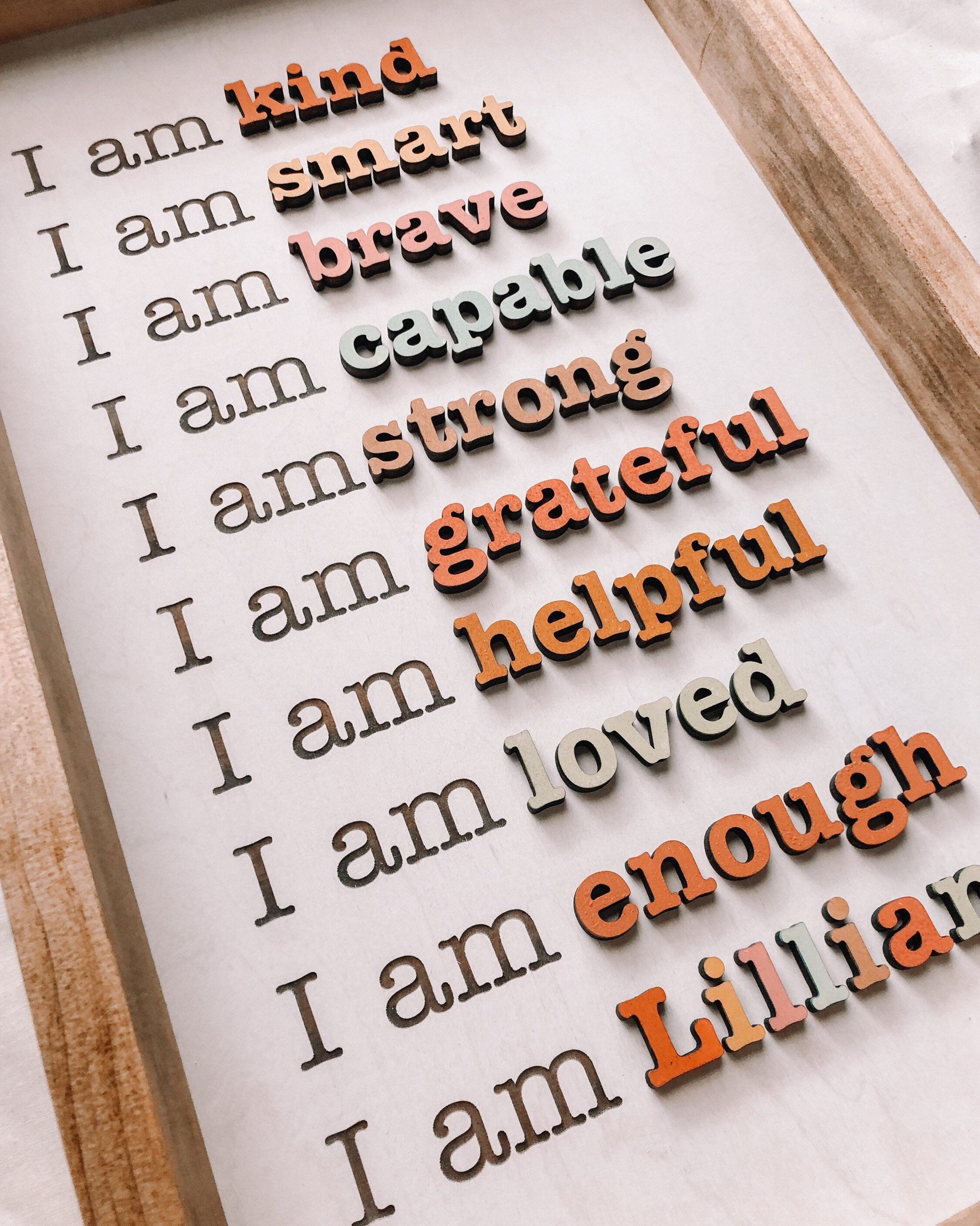 Child Affirmation Sign Toddler Wall Sign Nursery Decor | Etsy