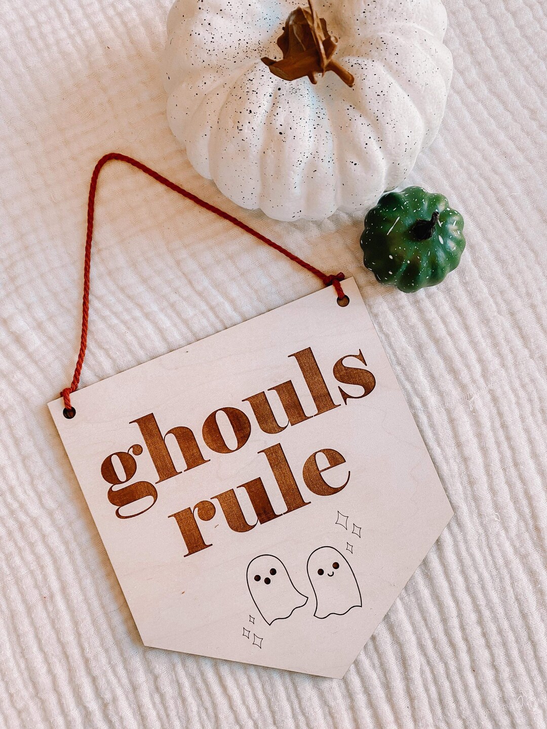 Ghouls Rule Halloween Decor - Kids Room - Cute Halloween Decorations - Etsy