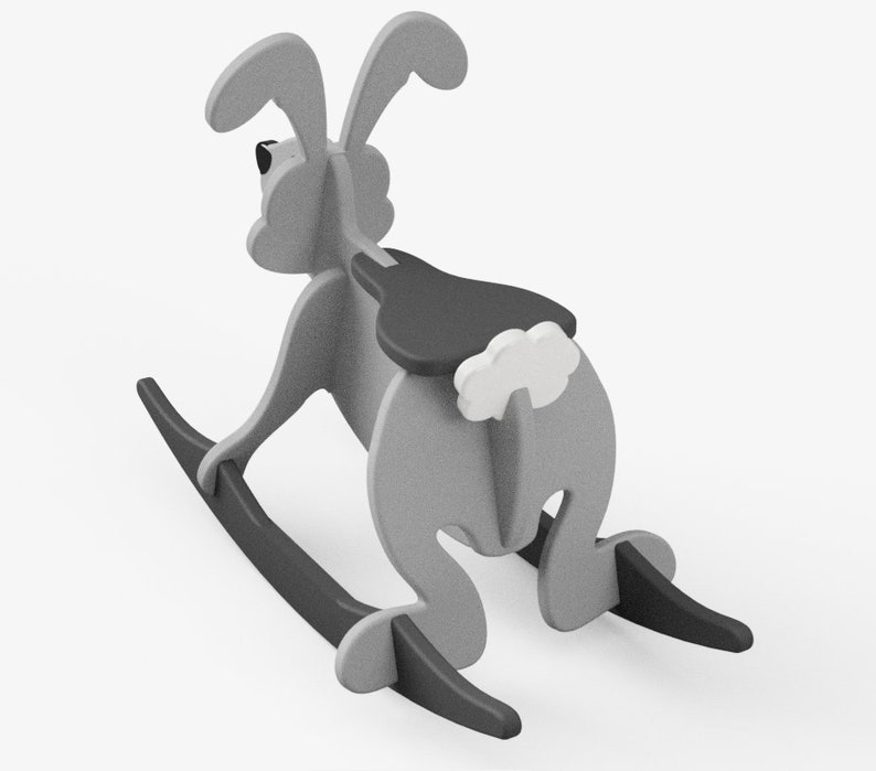 Bunny Rabbit Kids Rocking Horse - Etsy