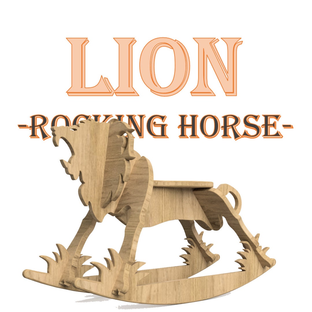 Lion Kids Rocking Horse - Etsy