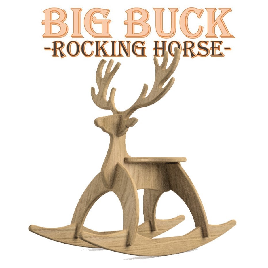 Big Buck Rocking Horse DIY Plans - Etsy