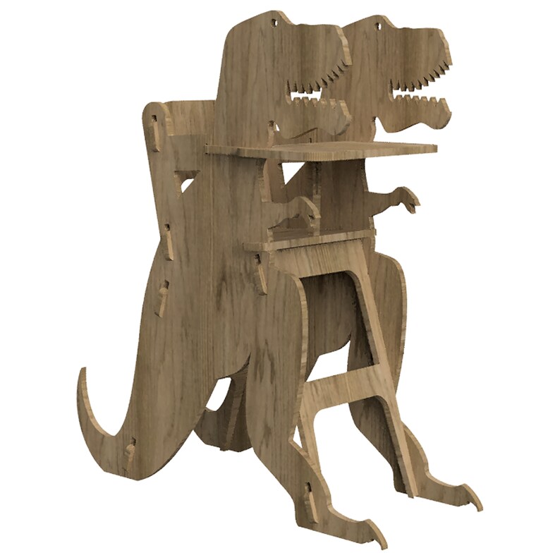 Tyrannosaurus Kids High Chair - Children Furniture, T-rex Chair ...
