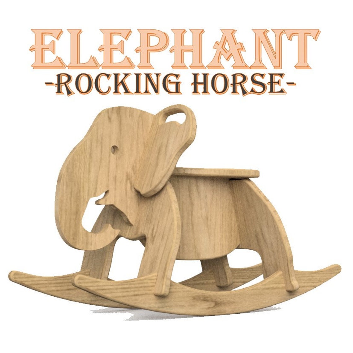 Elephant Rocking Horse DIY Plans - Etsy
