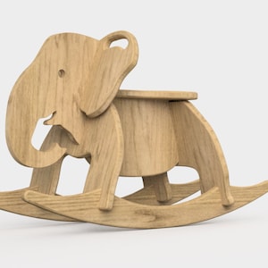 Elephant Kids Rocking Horse - Etsy