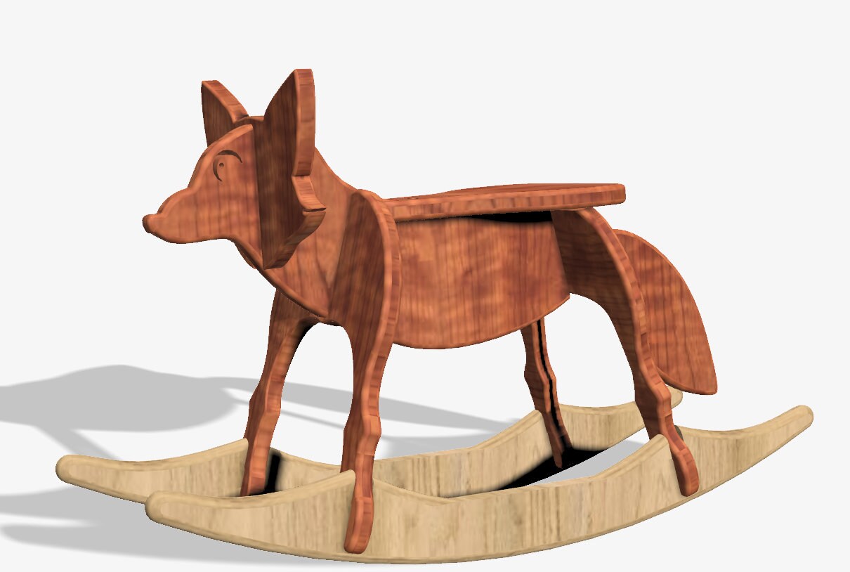 Fox Kids Rocking Horse - Etsy