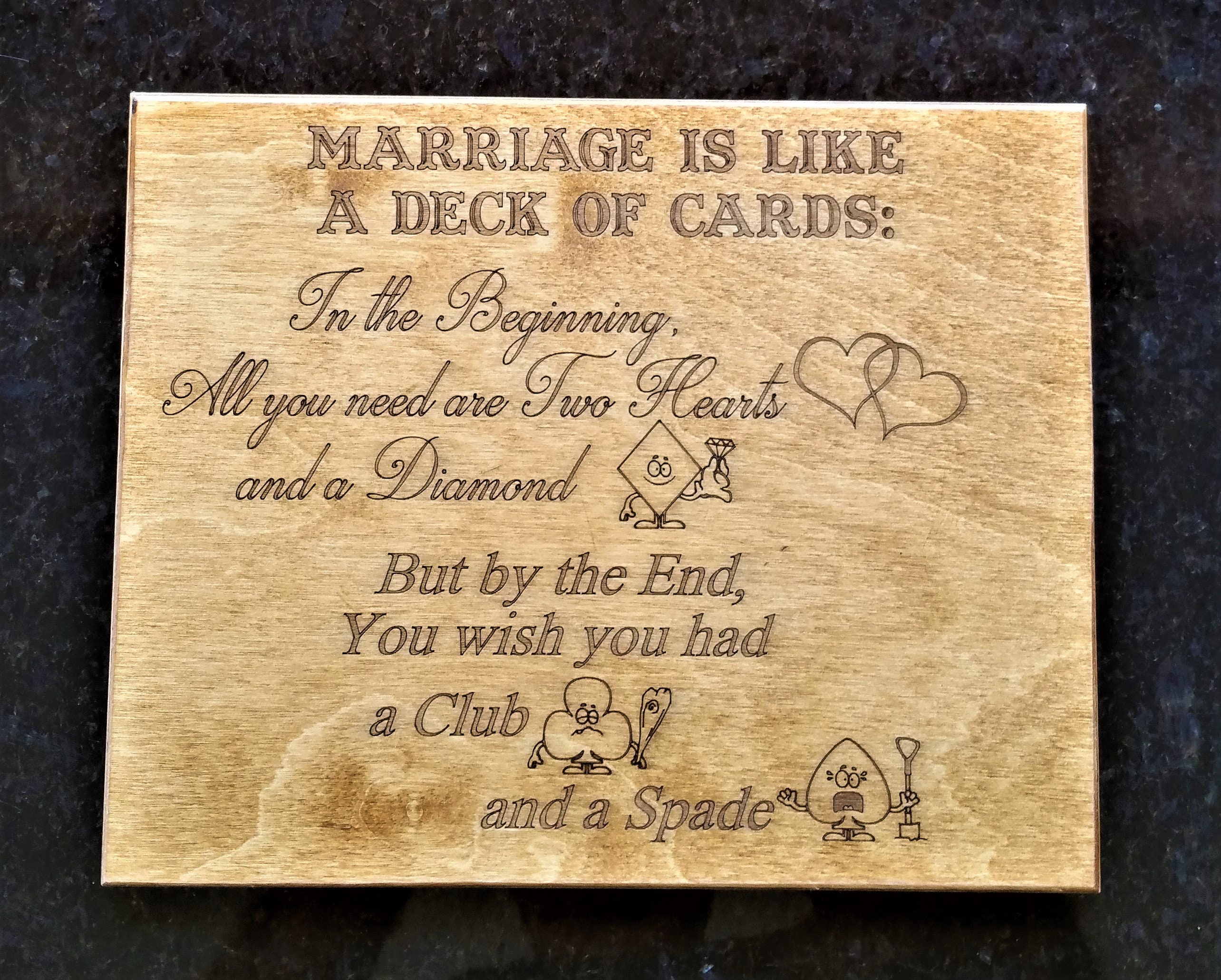 Wood Marriage Sign - Etsy