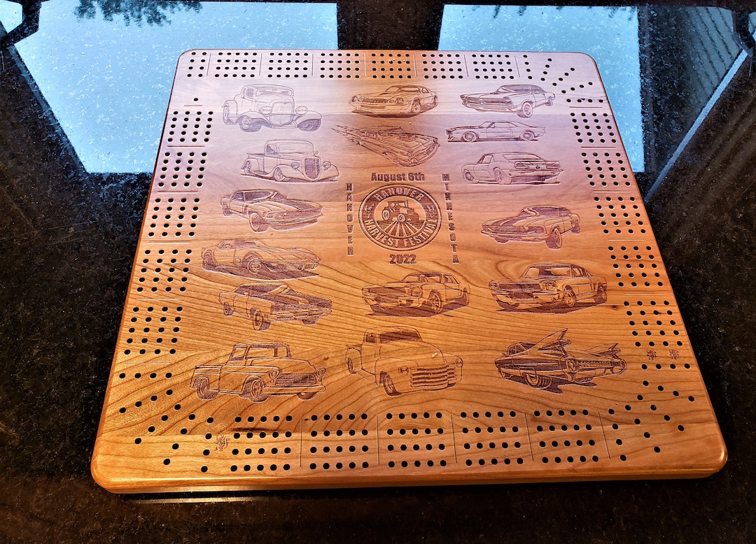 Personalized Custom Classic Cars Cribbage Board - Etsy