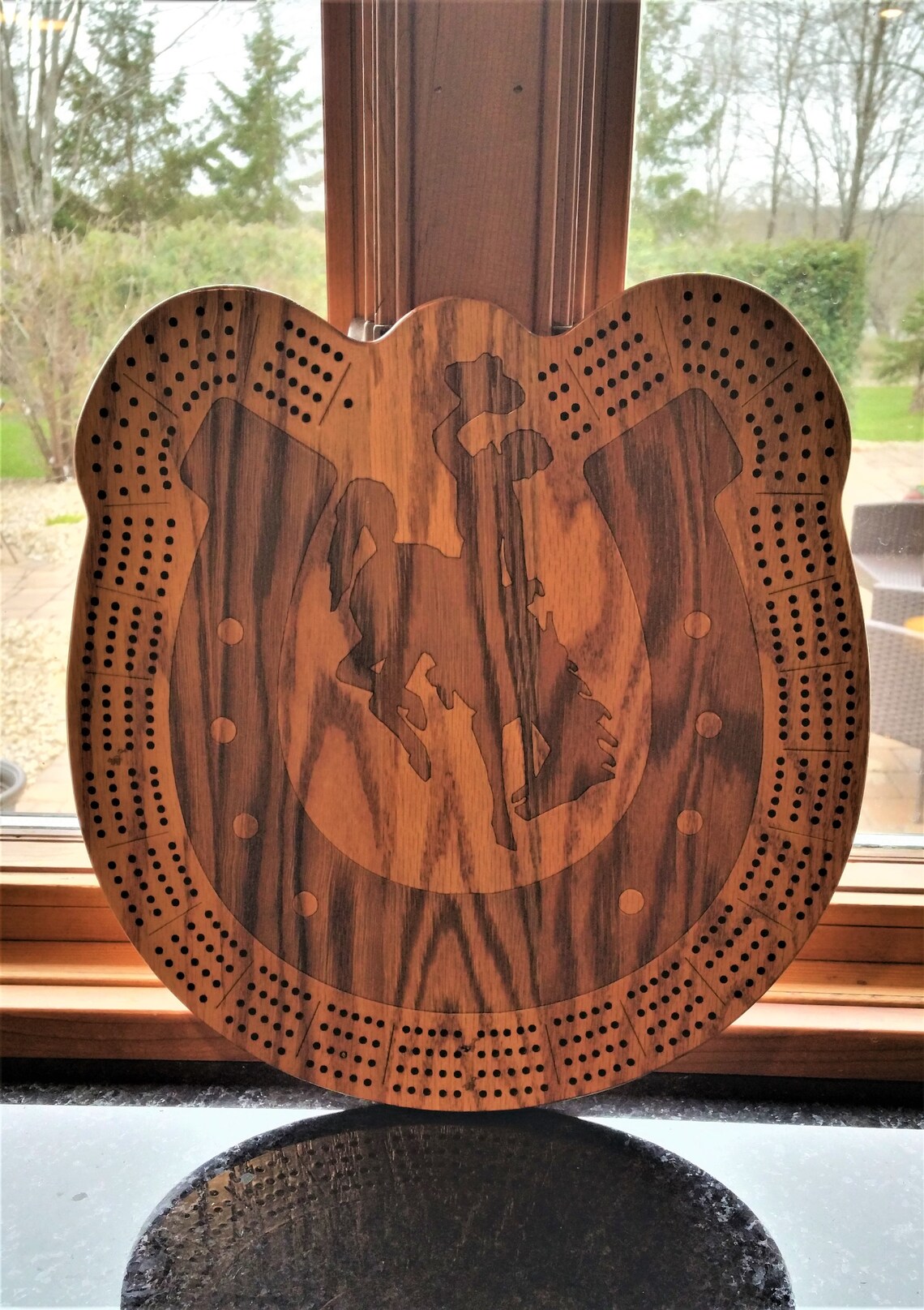 Custom Cowboy Horseshoe Cribbage Board | Etsy
