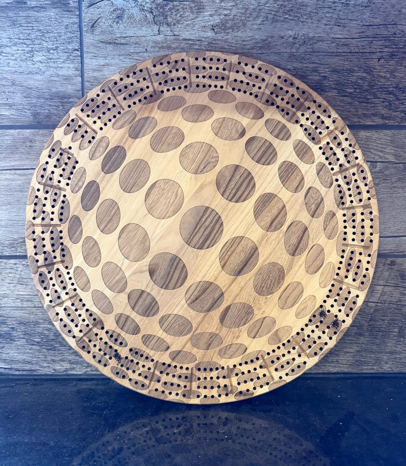 Optical Illusion Cribbage Board - Etsy