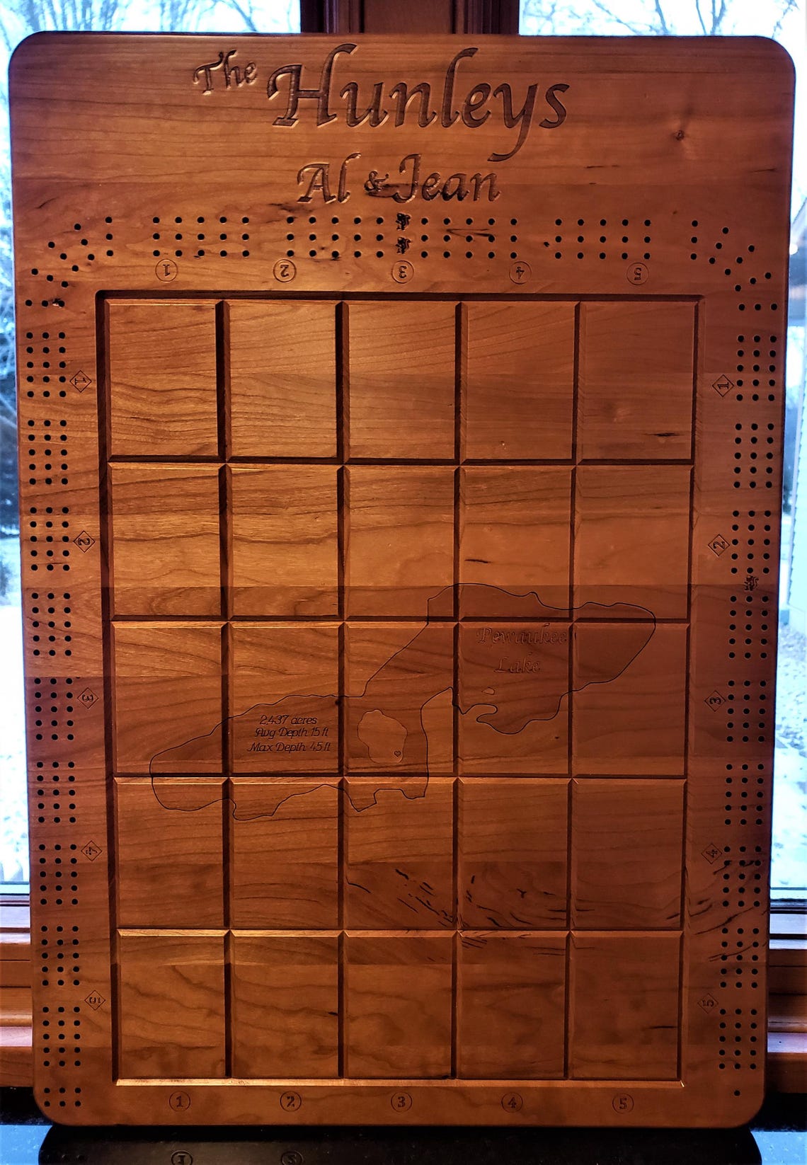 Cross Cribbage Board - Lake - Etsy