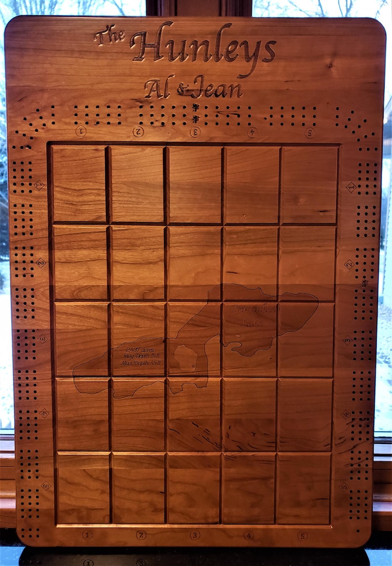 Cross Cribbage Board - Lake - Etsy