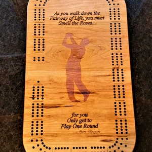 Golf Cribbage Board - Personalized - Etsy