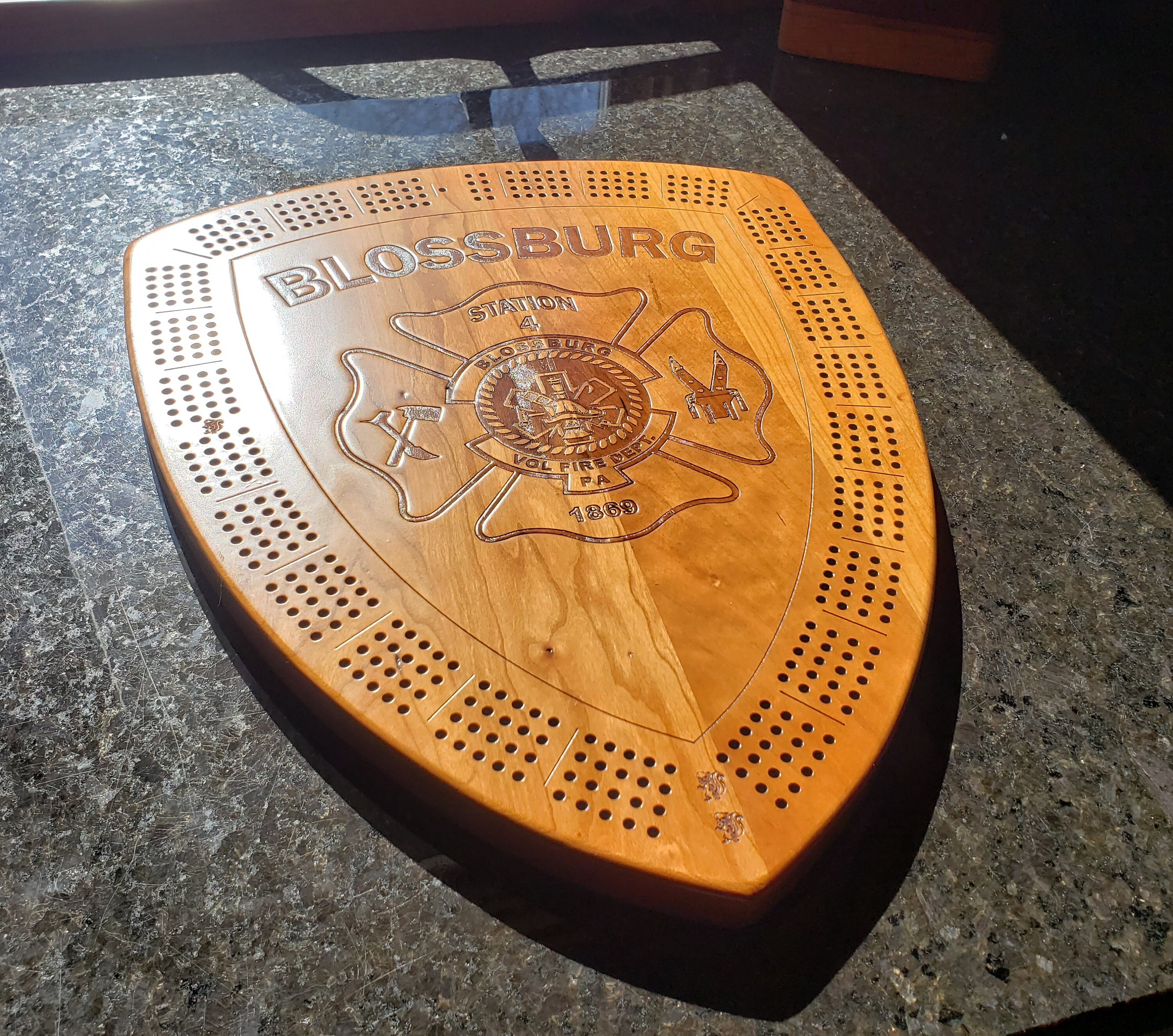 Custom Personalized Fire Cribbage Board - Etsy