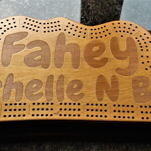 Custom Personalized Name Cribbage Board - Etsy