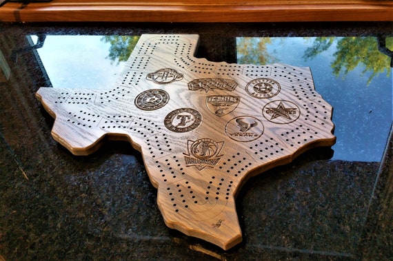 Custom Texas Sports Cribbage board | Etsy