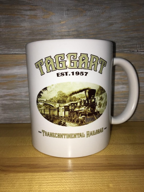 Atlas Shrugged Taggart Transcontinental Coffee Mug | Etsy