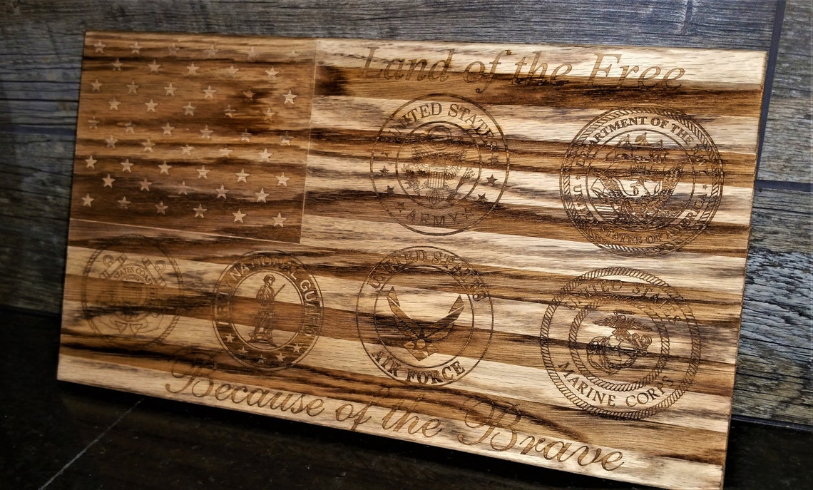 Flag With Military Sign. - Etsy