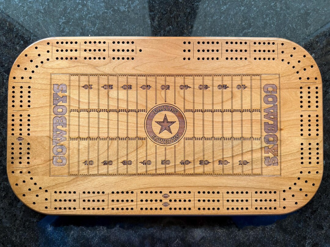 Custom Dallas Cowboys Cribbage Board - Etsy