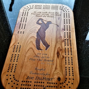 Golf Cribbage Board - Personalized - Etsy