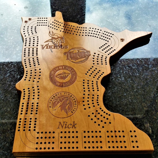 Minnesota Vikings Cribbage Boards - Etsy
