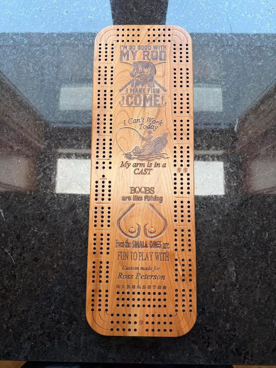 Custom Fishing Jokes Cribbage Board - Etsy