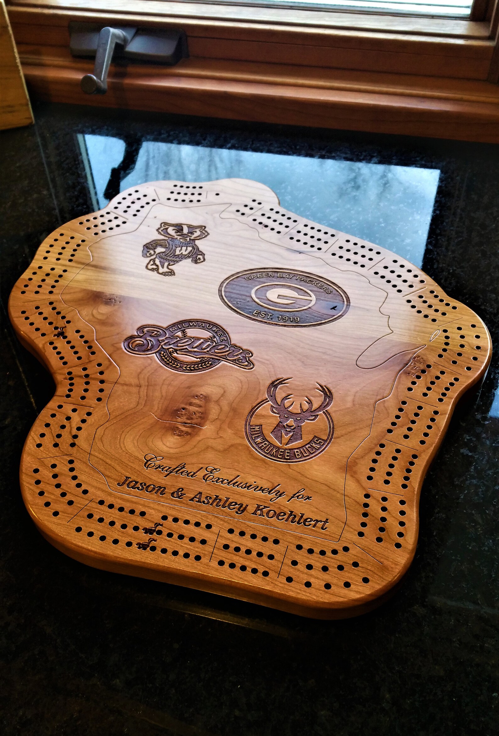 Custom Wisconsin Cribbage Board Sports Teams and - Etsy UK