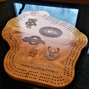Custom Wisconsin Cribbage Board - Sports Teams and Personalized - Etsy