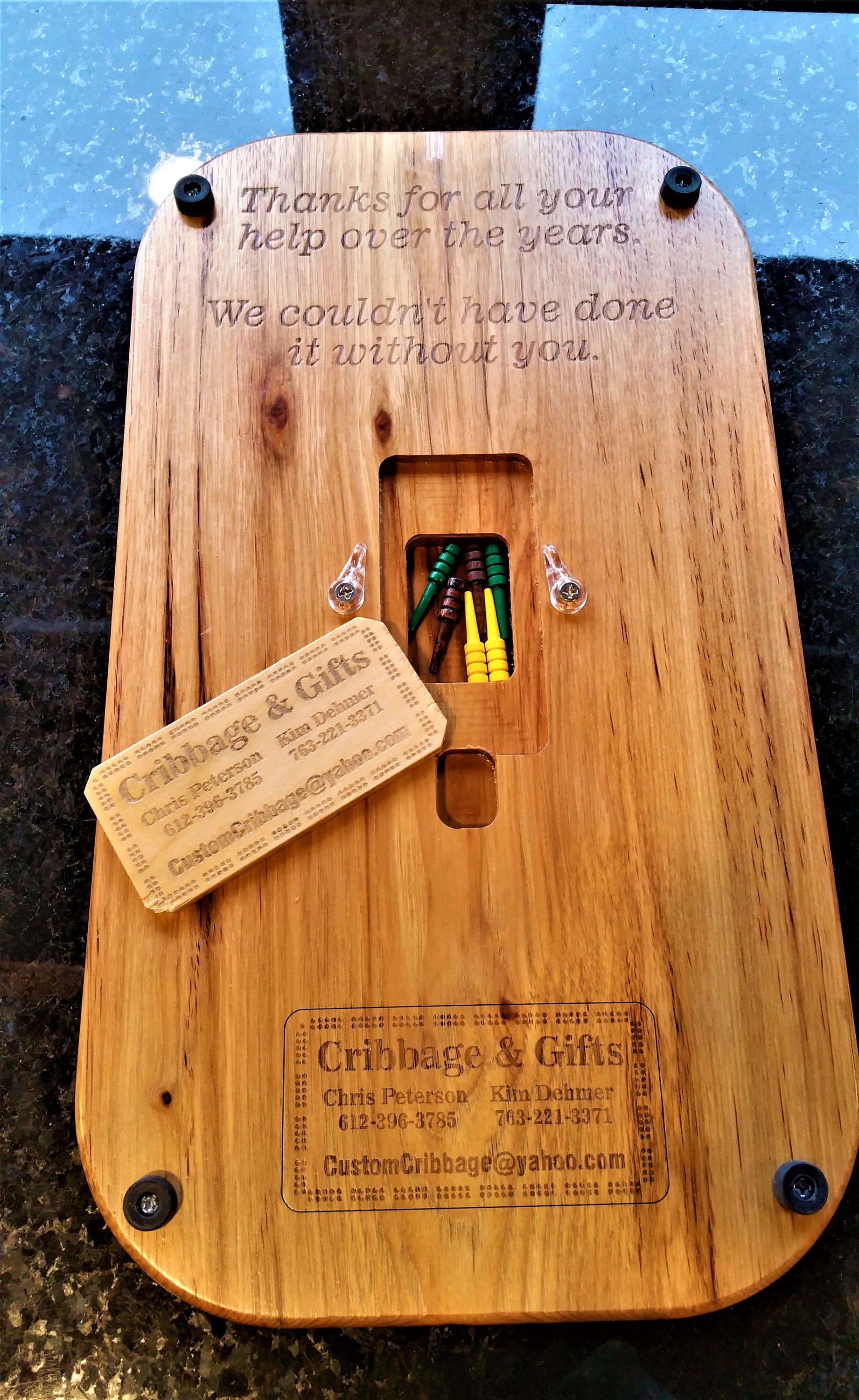 Custom Personalized Golf Cribbage Board - Etsy