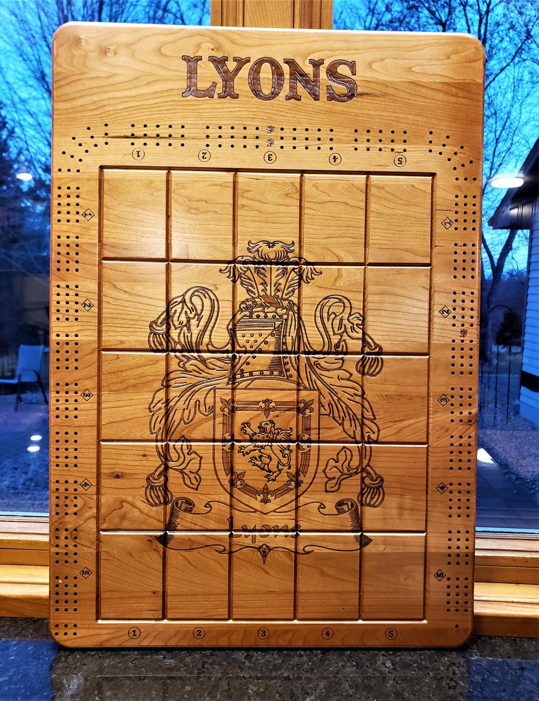 Custom Personalized Cross Cribbage Board - Etsy