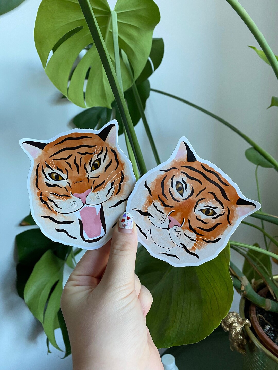 Tiger Faces Sticker Pack - Etsy