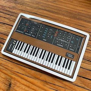 Sticker - Mini Moog Model D (individual Sticker, Synthesizer, Keyboard ...