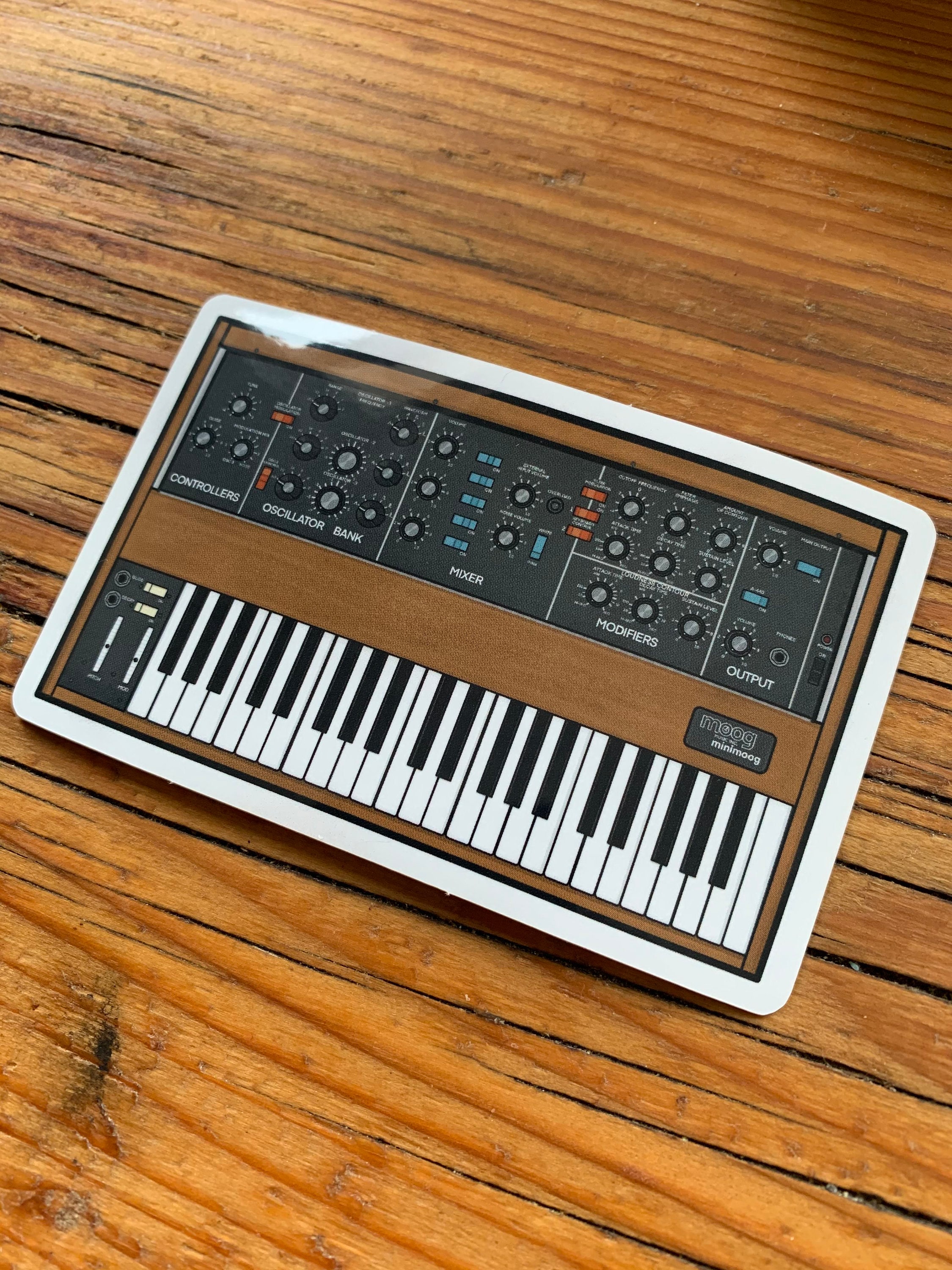 Sticker - Mini Moog Model D (individual Sticker, Synthesizer, Keyboard ...