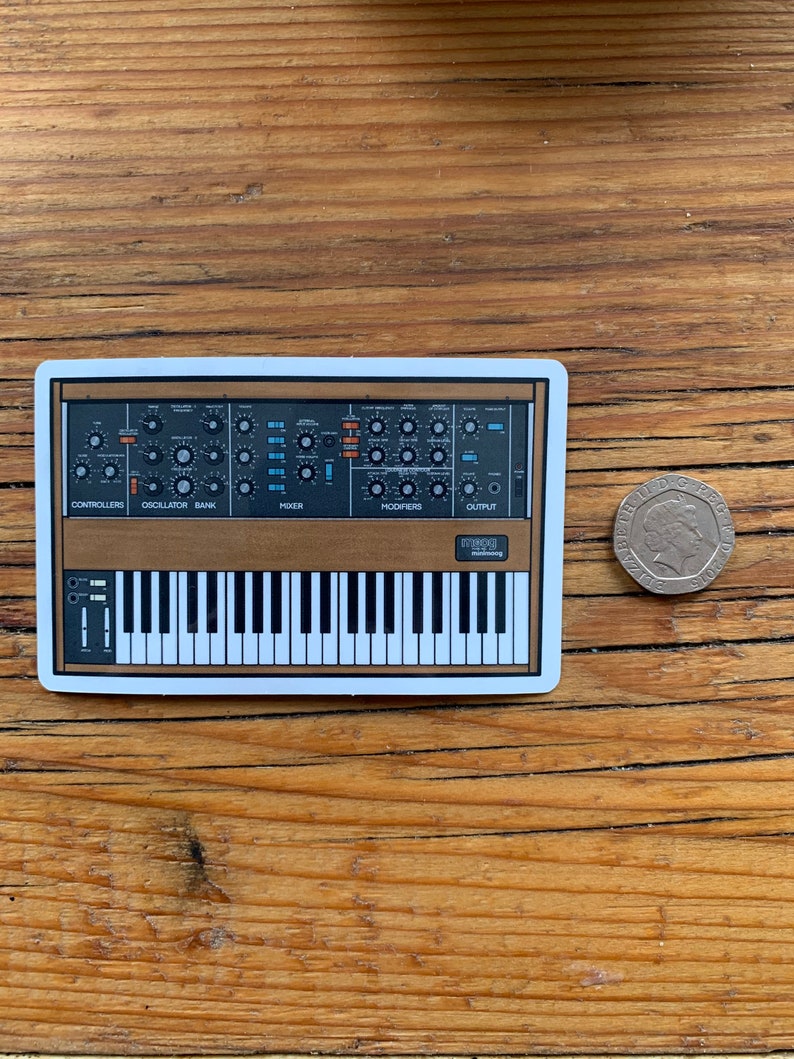 Sticker - Mini Moog Model D (individual Sticker, Synthesizer, Keyboard ...
