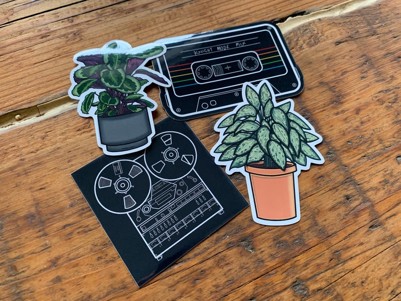 Sticker - Multi Pack (4 Stickers) Custom Cut, Die-cut, All Purpose ...