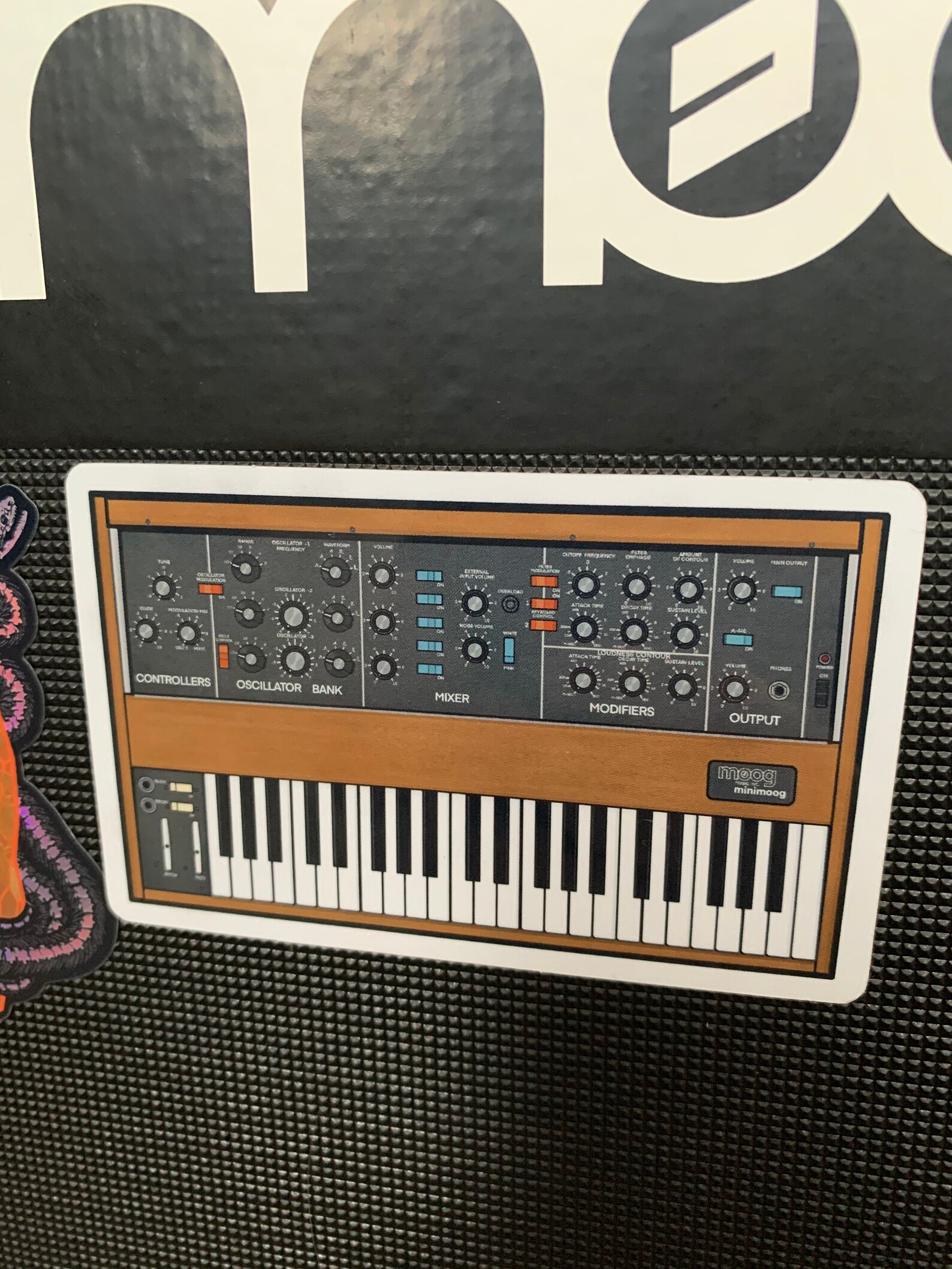 Sticker - Mini Moog Model D (individual Sticker, Synthesizer, Keyboard ...