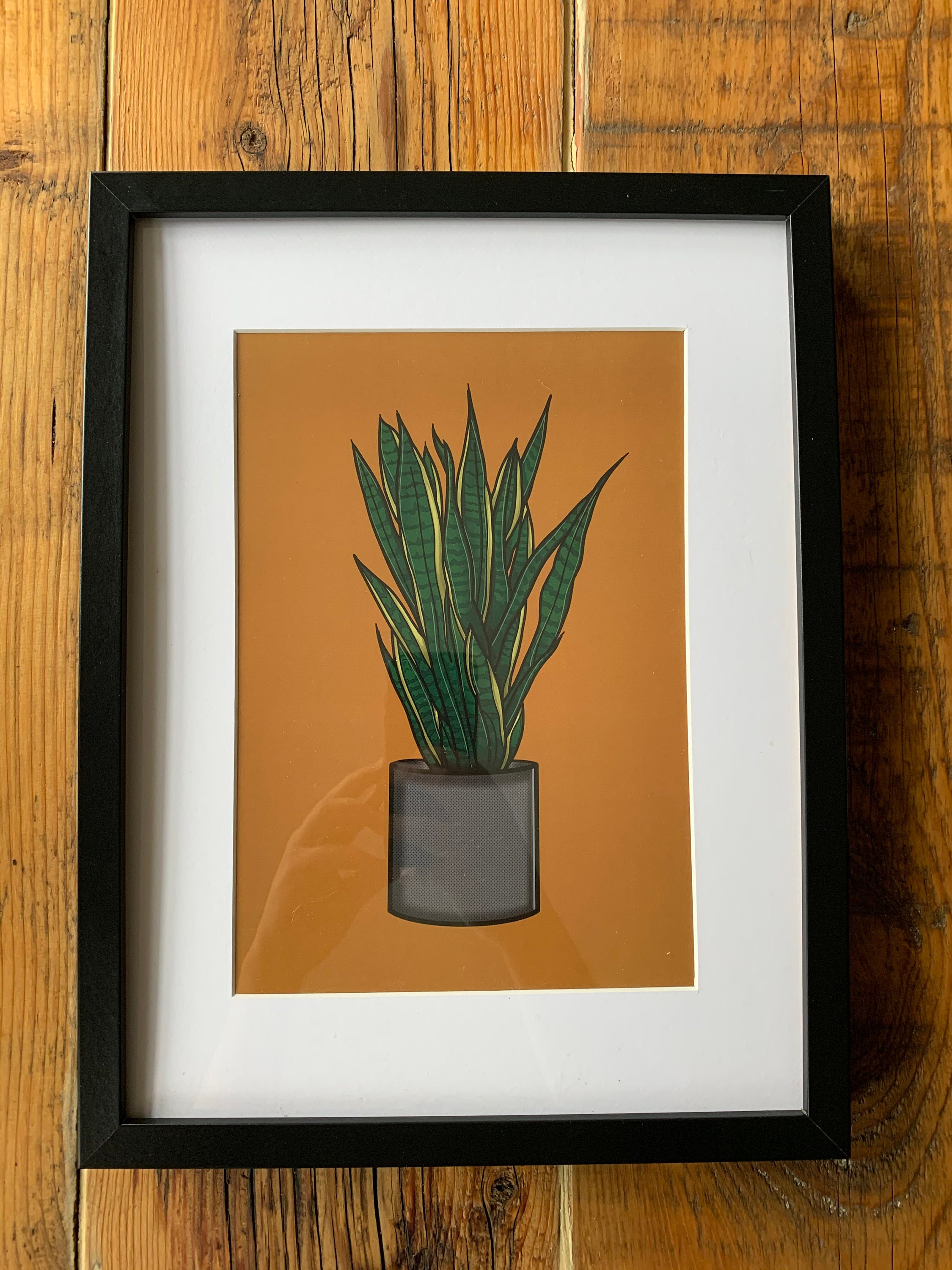 House Plant: Art Print Snake Plant art Print, A4 Print, Wall Art ...