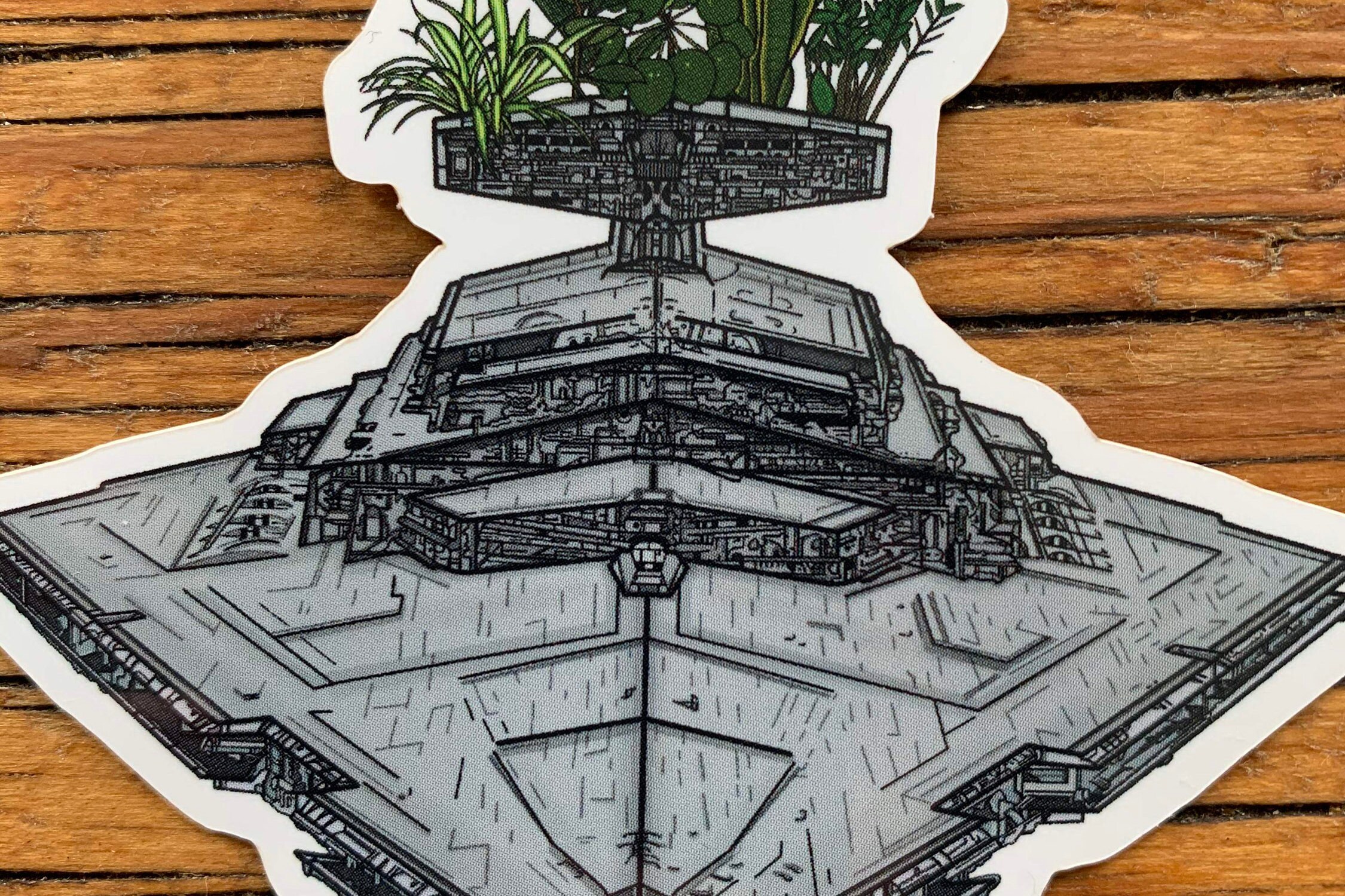 Sticker House Plant Star Destroyer Star Wars individual Sticker, Custom ...